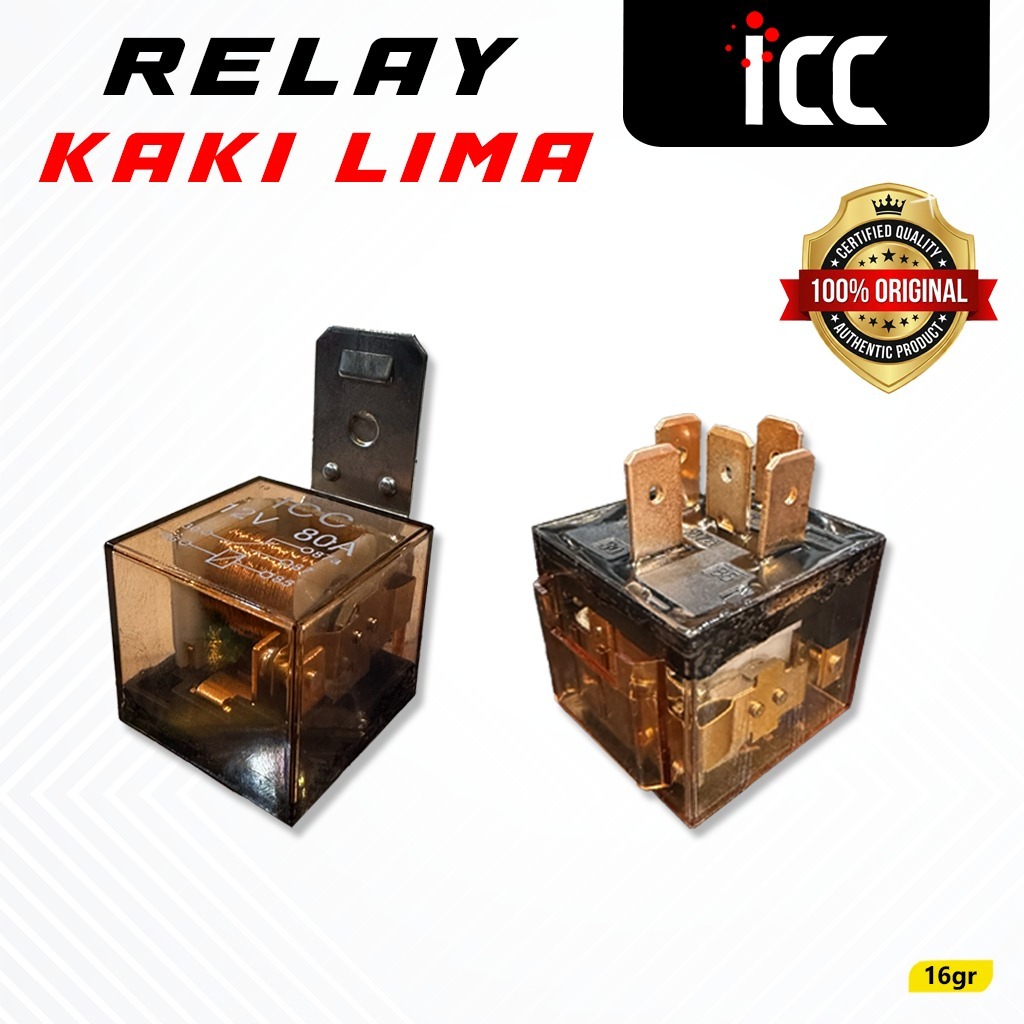 Jual Relay Kaki 5 Transparan ICC 12V 80A Relay Motor Mobil (HARGA ...