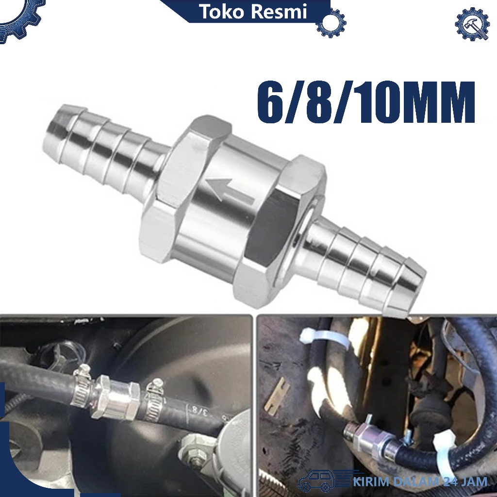 Jual Katup Satu Arah Fuel One Way Valve - Check Valve 6/8/10mm Bahan ...