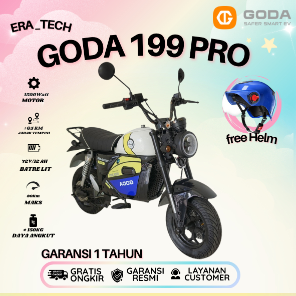 Jual GODA -Sepeda Motor listrik 72V 20 AH 1500 W- MECHA GD 199 RRQ DAN ...