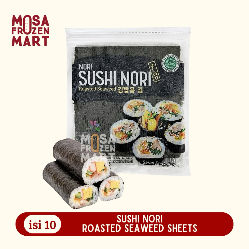 Jual Sushi Nori Isi 10 Lembar | Roasted Seaweed Sheet | Shopee Indonesia