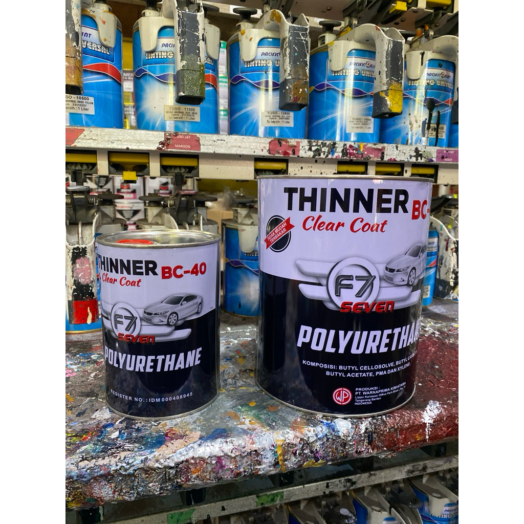 Jual Thinner PU (Polyuretane) F7 BC 40 - PENGENCER CLEAR COAT CLEAR ...