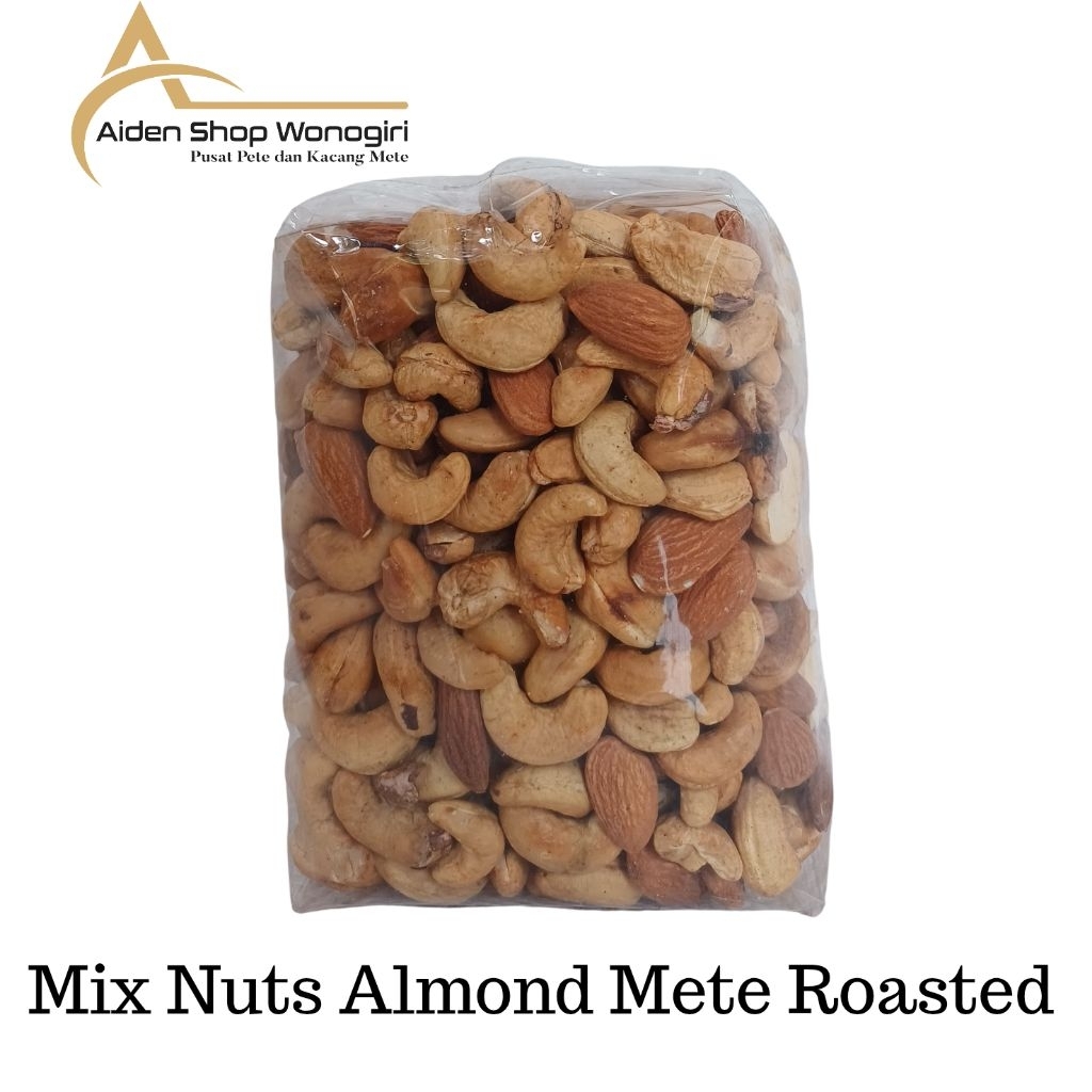 Jual Mix Nuts Almond dan Mete Panggang Oven Roasted | Shopee Indonesia