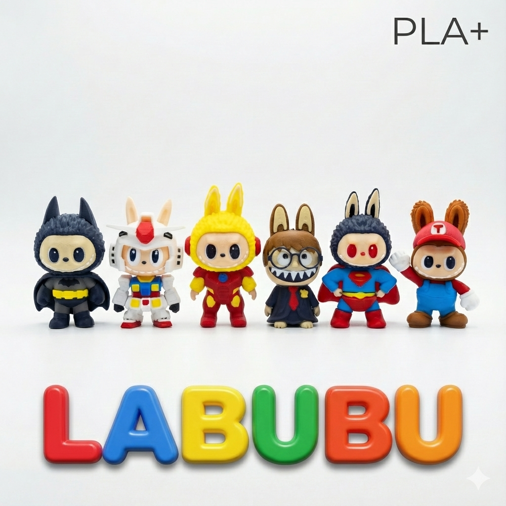 Jual Figure Labubu Cosplay Variasi Karakter Mainan Chibi Lucu 3D Print ...