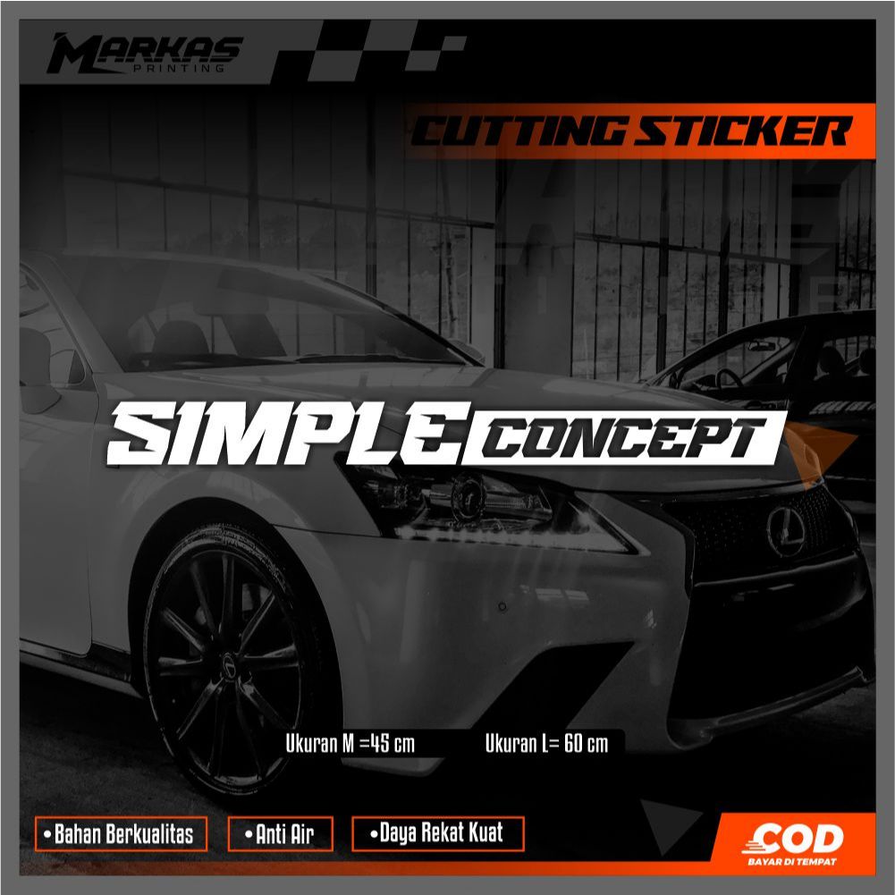 Jual Sticker Kaca Mobil Sticker simple concept STICKER VIRAL STIKER ...