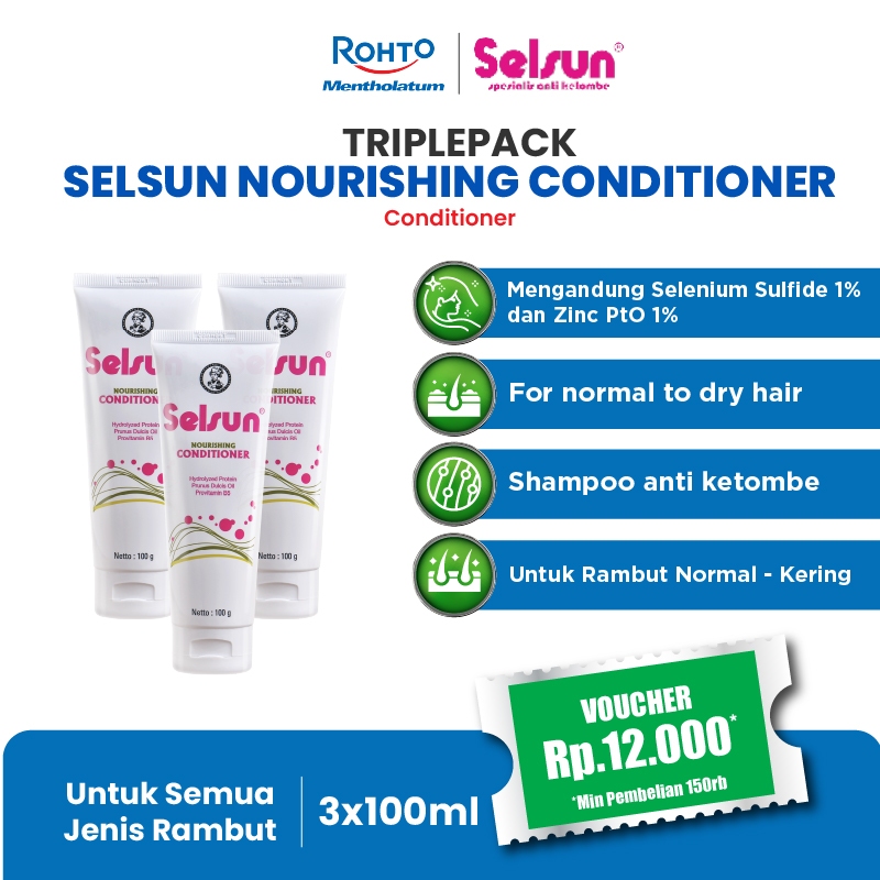 Jual [Triplepack] Selsun Nourishing Conditioner - 100gr | Shopee Indonesia