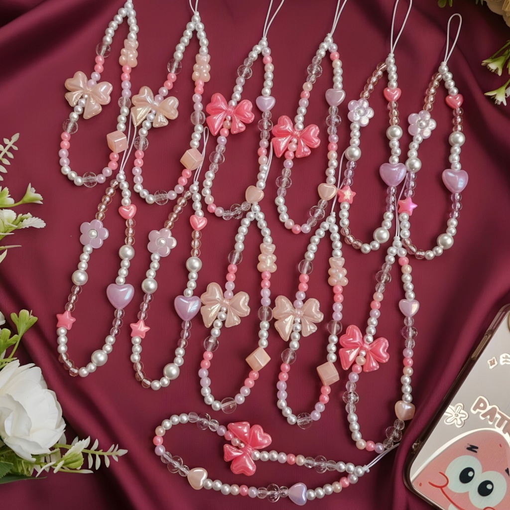 Jual (12 pcs) Gantungan Hp Aesthetic Korea Phone Strap Hp Grosir ...