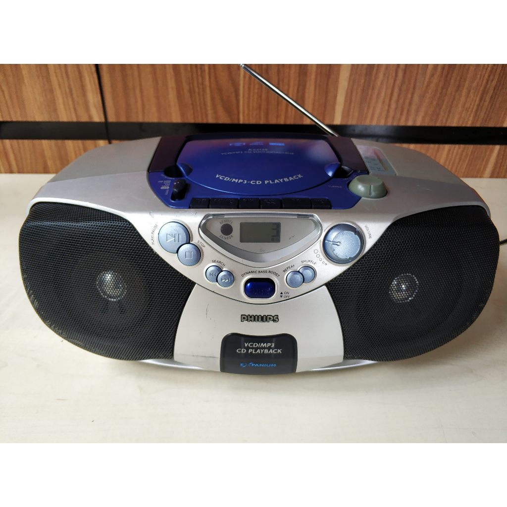 Jual PHILIPS AZ5130 - Stereo Radio Tape CD / VCD / MP3-CD | Shopee ...