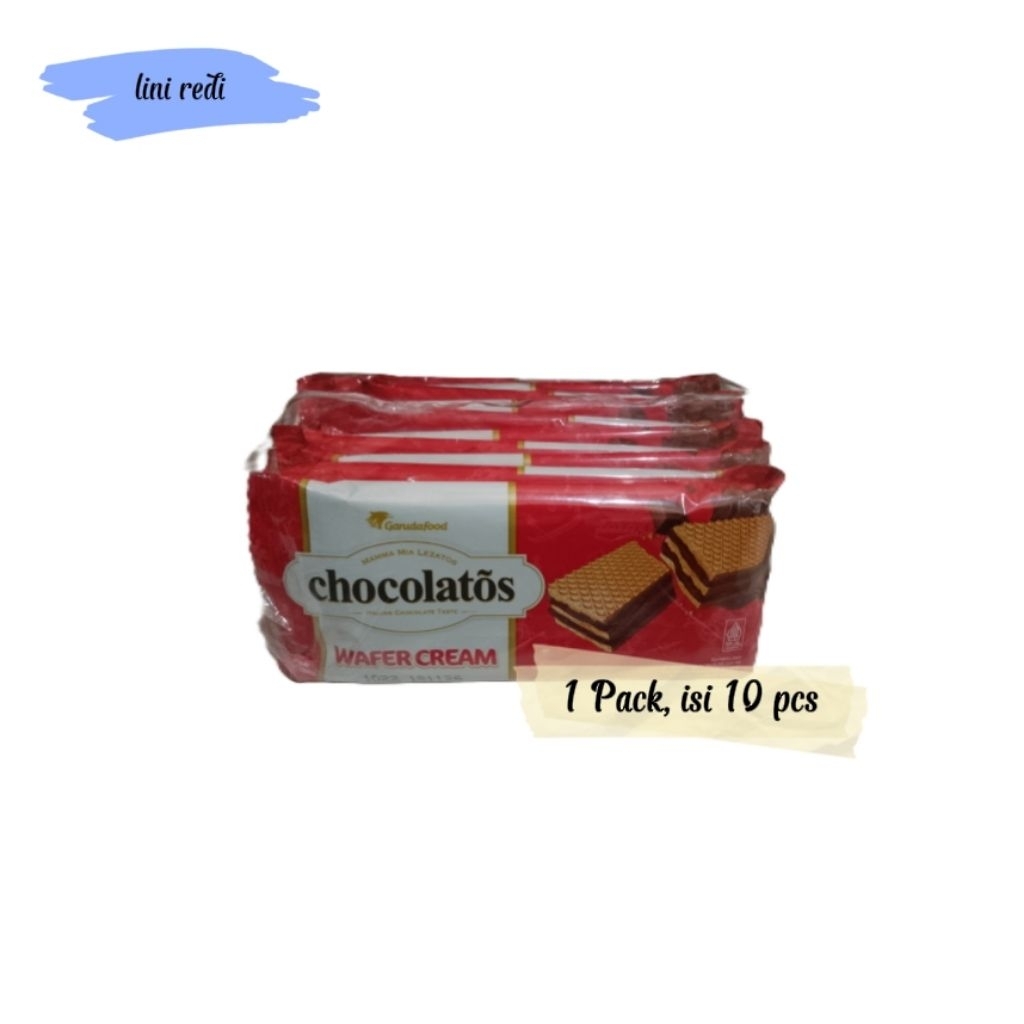 Jual CHOCOLATOS WAFER CREAM / 1 PACK ISI 10 PCS | Shopee Indonesia