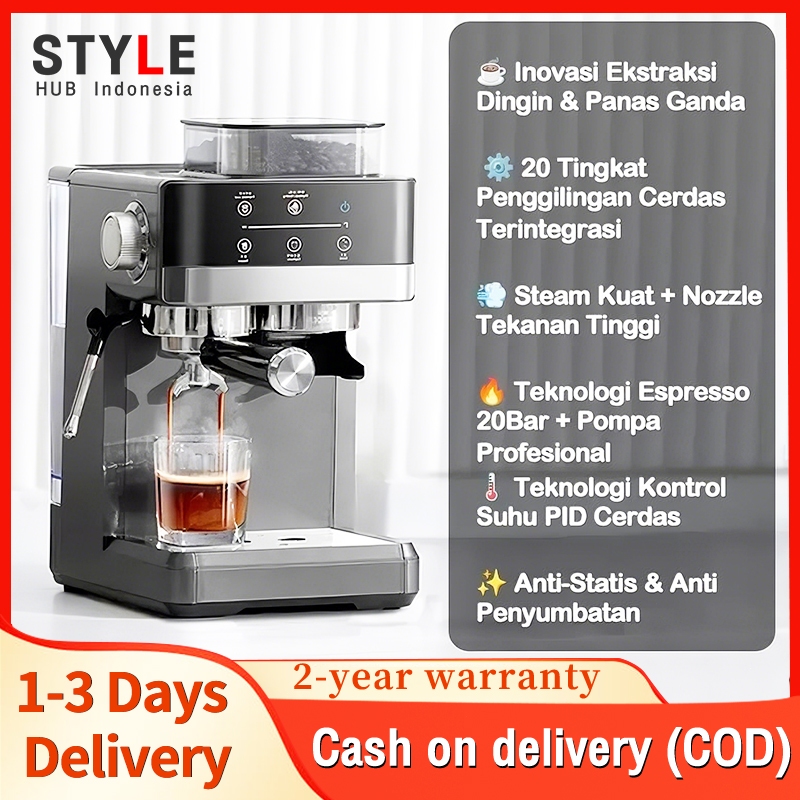 Jual Mesin Kopi Espressoee Cold/hot Brew Grinder 51MM Heater Coffee ...