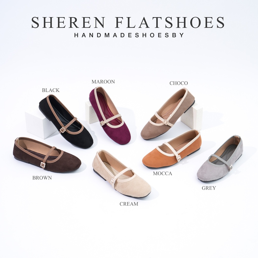 Jual Handmadeshoesby - [Flatshoes Wanita] Flatshoes Sheren | Shopee ...