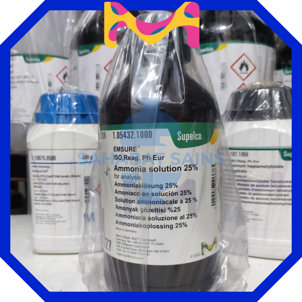 Jual Ammonia Pro Analis / Amoniak / NH3 / NH4OH Original Packing 1 ...