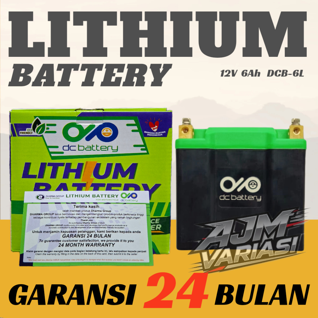 Jual Aki Motor Lithium DC Battery 12V 6A Nmax Old/Nmax New/Aerox 155 ...