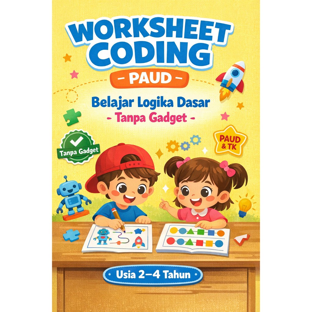 Jual Worksheet Coding Anak A5 Isi 50 Lembar Full Warna – Lembar Kerja ...
