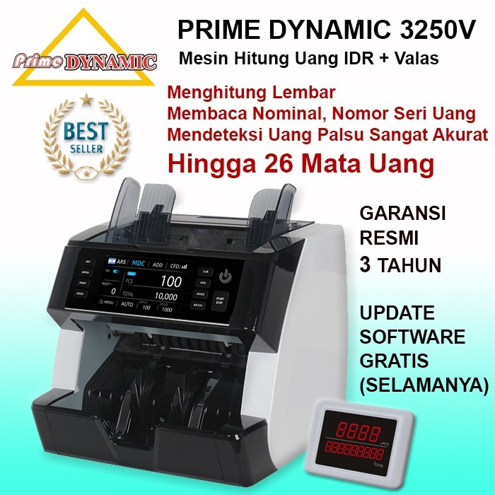 Jual PRIME DYNAMIC 3250V Mesin Hitung Uang Rupiah & Valas | Official ...