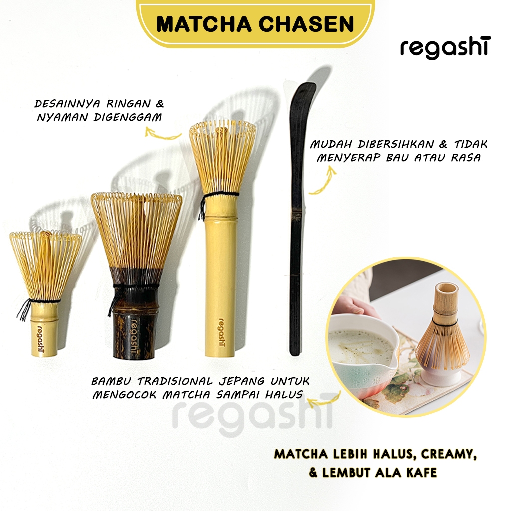 Jual Regashi Matcha Chasen | Brush Bambu Pengocok Teh Hijau Jepang ...