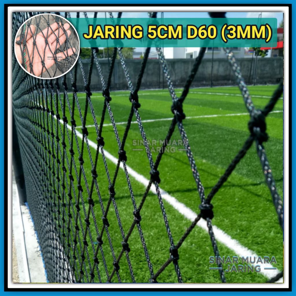 Jual Jaring Lapangan Futsal Sepakbola Basket D60 4inch Super Tebal ...