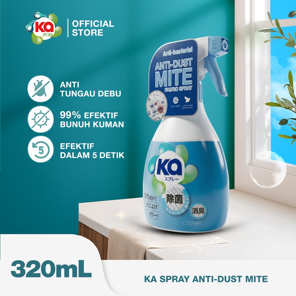 Jual KA Fabric Spray Anti Tungau Debu 320mL - Semprotan Kain Anti Dust ...