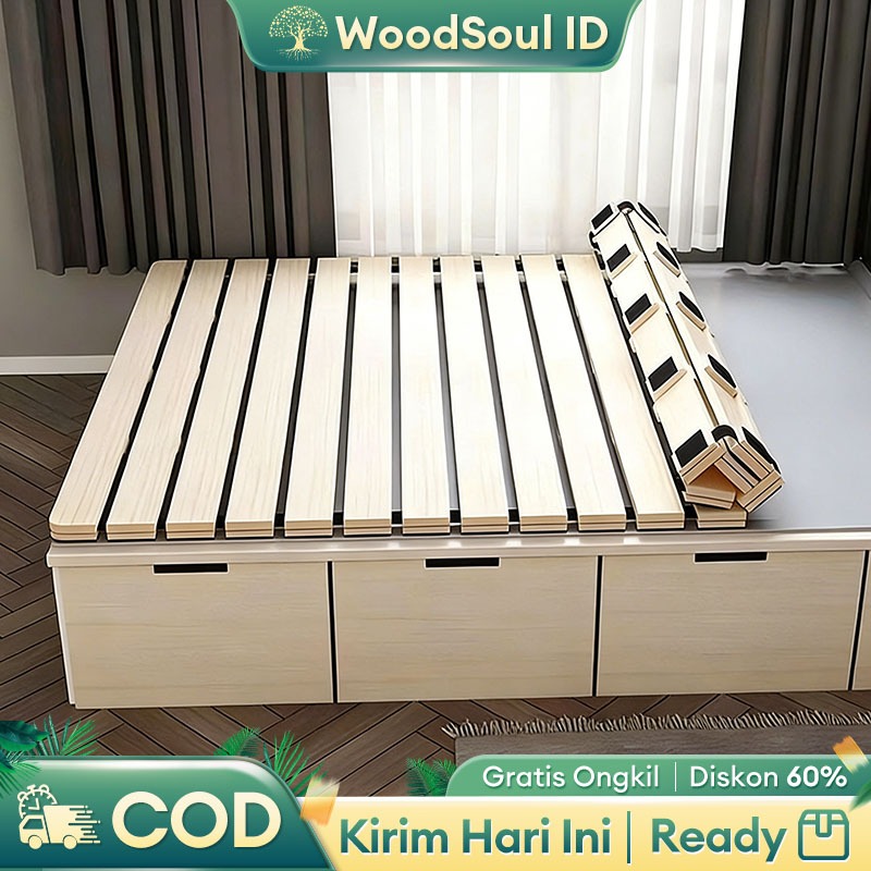 Jual Dipan Palet Kayu Lipat Tahan Air 3 Ukuran Tatami Kayu Kasur Lipat ...