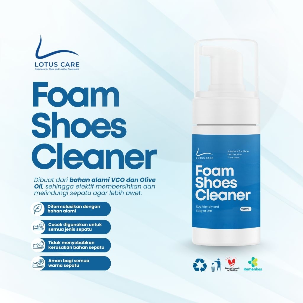 Jual Lotus Care Instant Foam Shoe Cleaner – Cuci Sepatu Tanpa Air ...