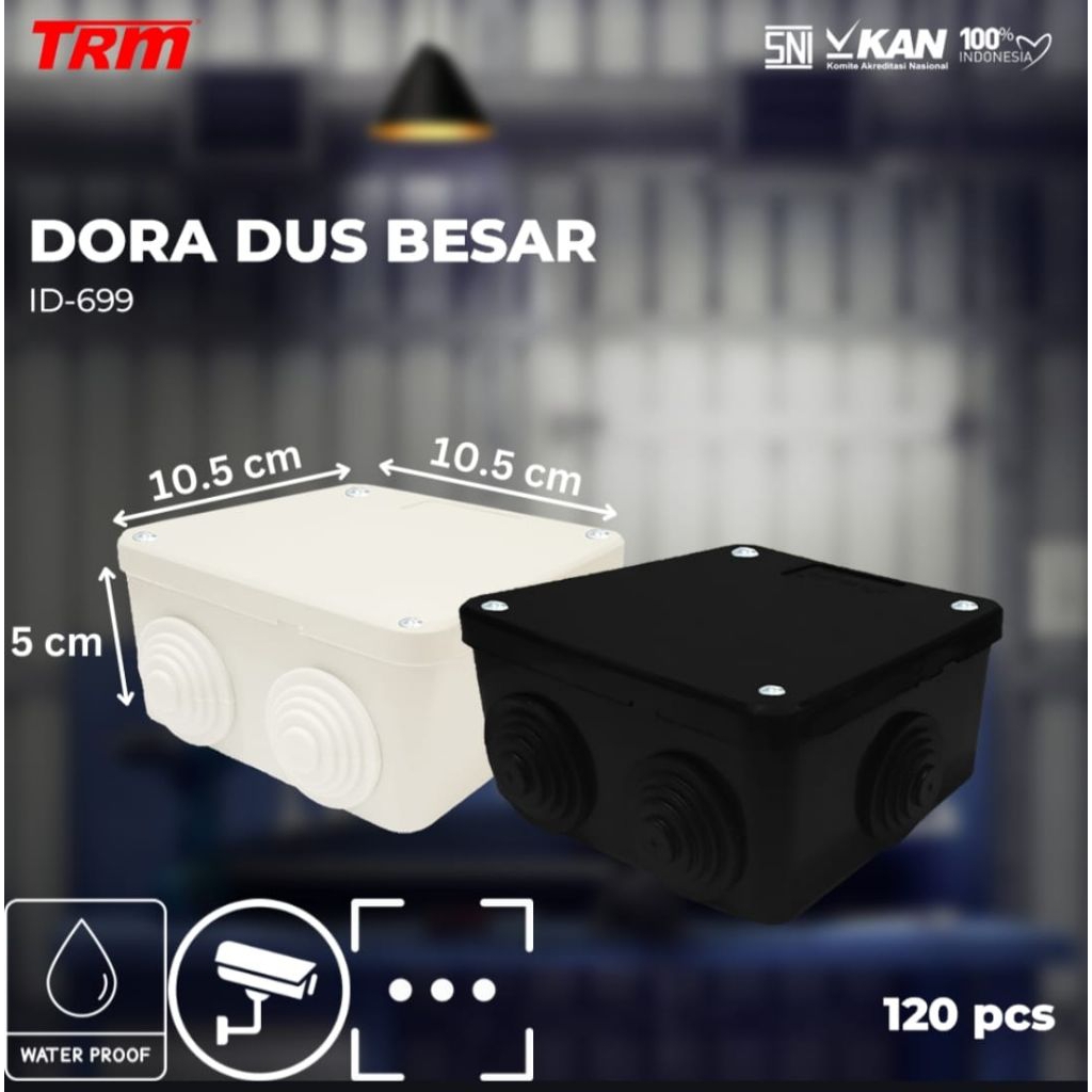 Jual Duradus/Doradoos/Junction Box CCTV 10.5x10.5x5cm Tahan Cuaca dan ...