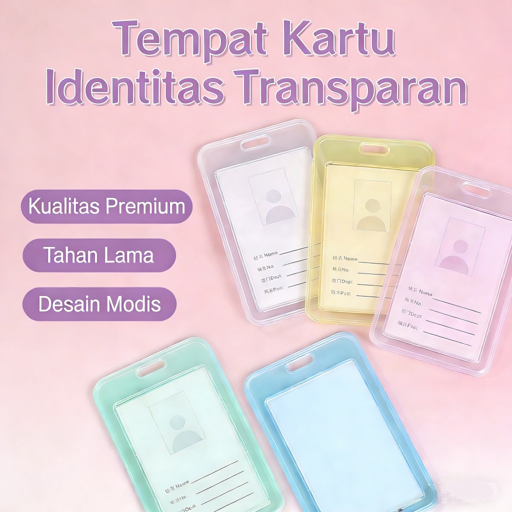 Jual ID Card Holder Card Frame NameTag Box Model – Kotak Id Card ...