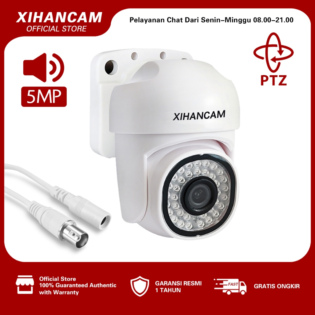 Jual XIHANCAM CCTV Analog PTZ Audio 5MP UHD Security Kamera 360 CCTV ...