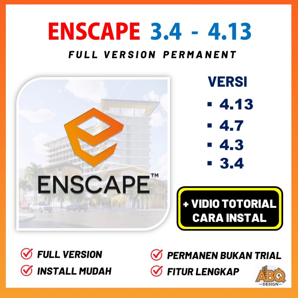Jual ENSCAPE 3D Terbaru Offline Asset Library Render SketchUp Revit ...