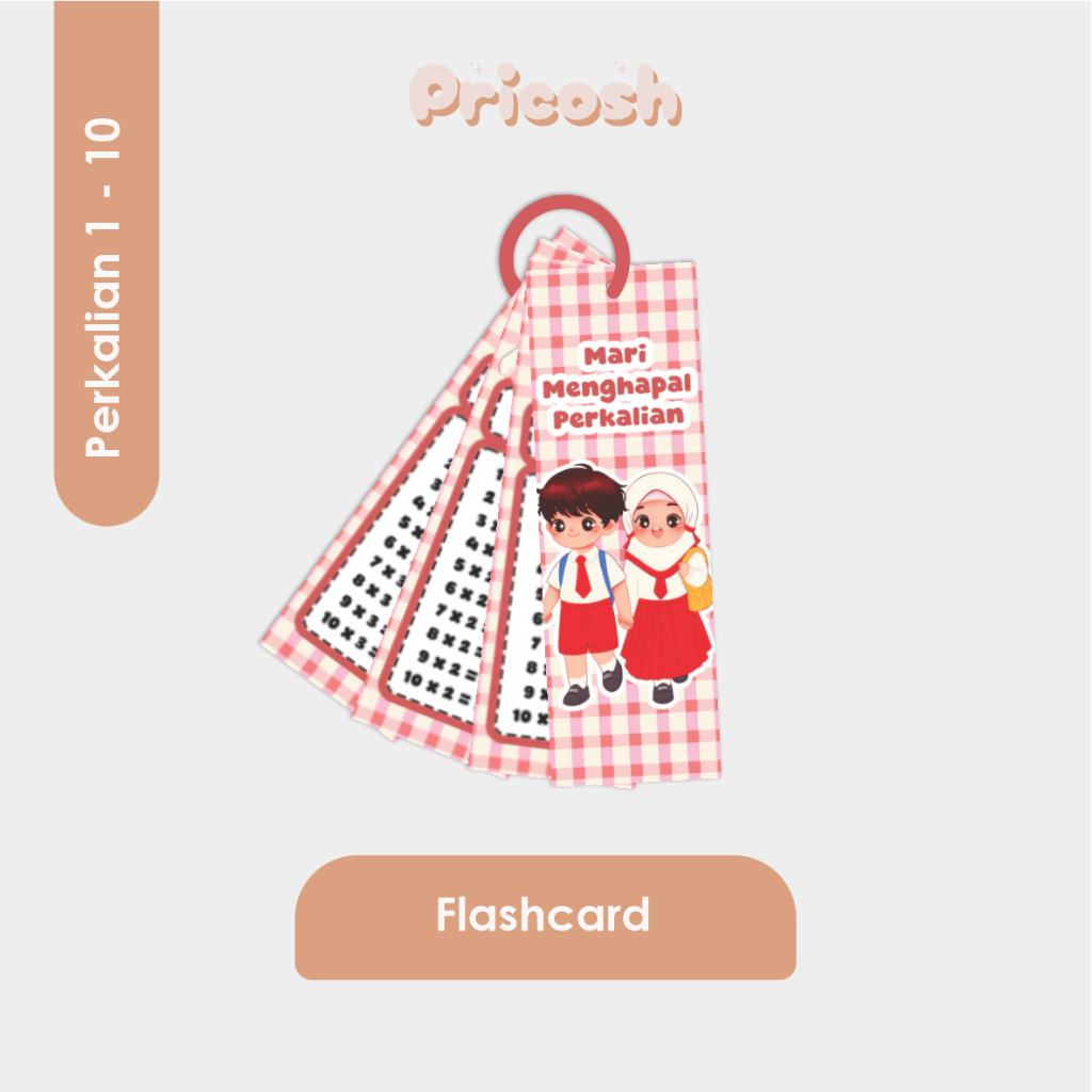 Jual FLASHCARD TABEL PERKALIAN MATEMATIKA 1 - 10 | MARI BELAJAR | SD ...