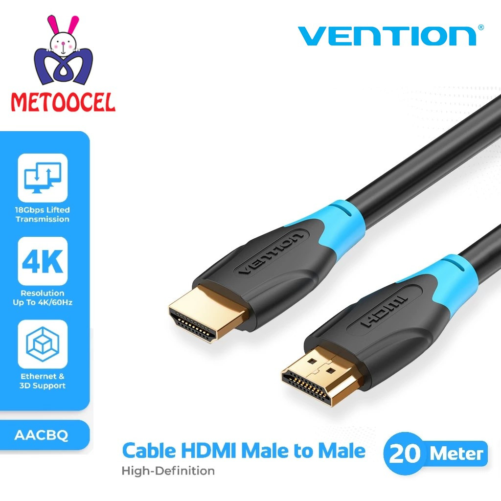 Jual Vention AACBQ Kabel HDMI 2.0 4K Ultra HD High Speed Quality 3D ...