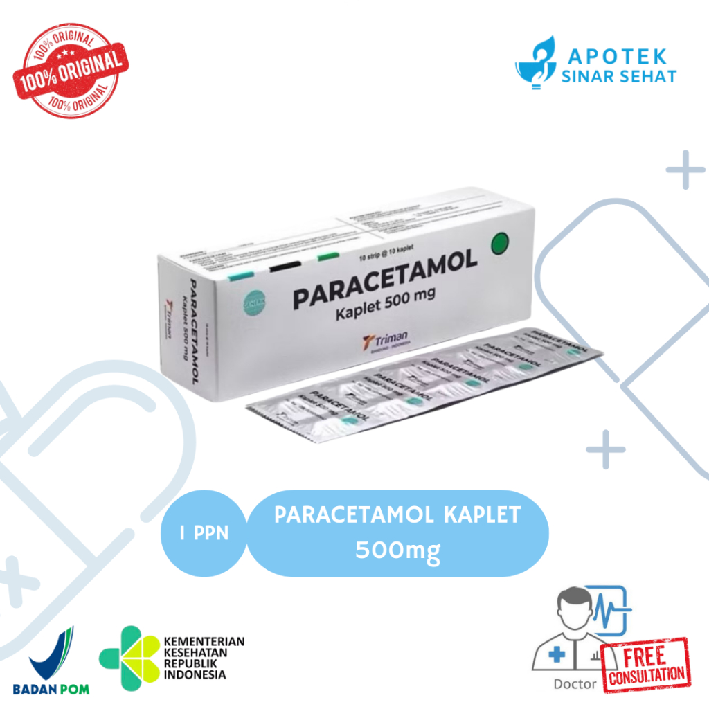 Jual Paracetamol 500mg Generik untuk meredakan demam dan nyeri | Shopee ...