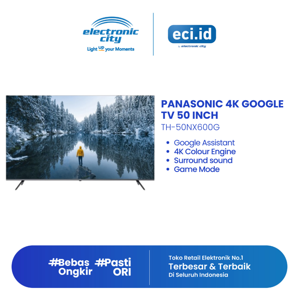 Jual Panasonic 50 Inch 4K Google TV - TH-50NX600G | Shopee Indonesia