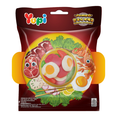 Jual Yupi Jumbo Permen Gummy Korean BBQ Kenyal 70g | Shopee Indonesia