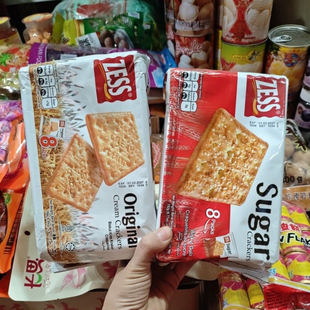 Jual Zess cream crakers sugar dan original isi 192 gram | Shopee Indonesia