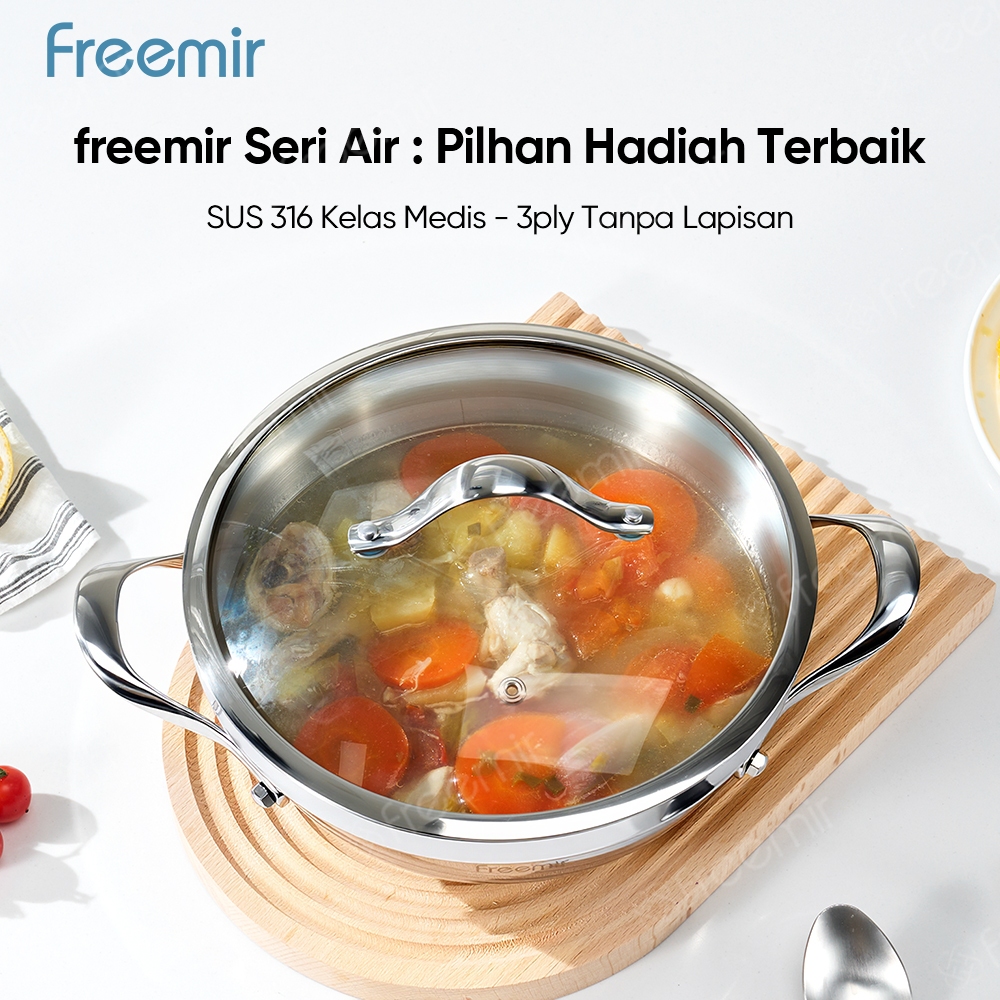 Jual [New Launch 2026] freemir electric Seri Air Wajan Kuping 24cm SUS ...