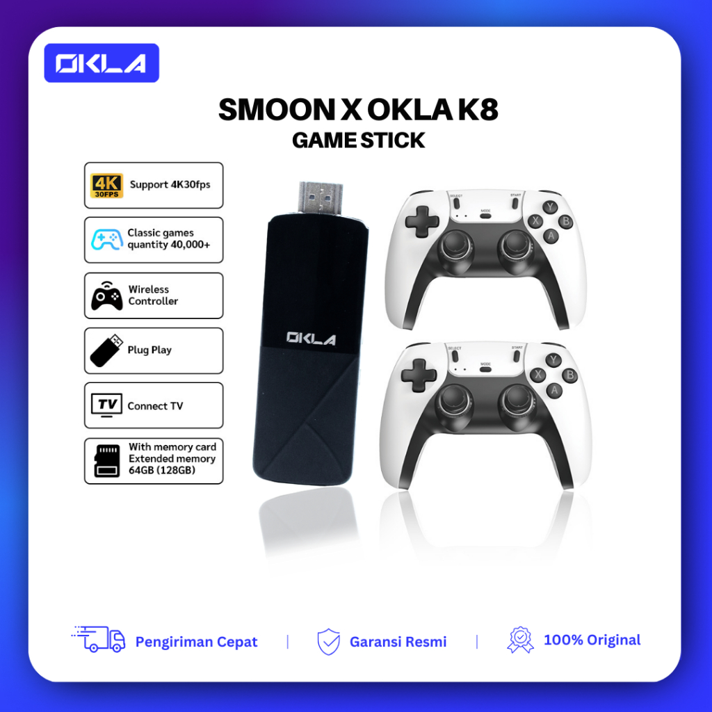 Jual OKLA K8 - GameStick - Game Console - 30000Games Joystick ...