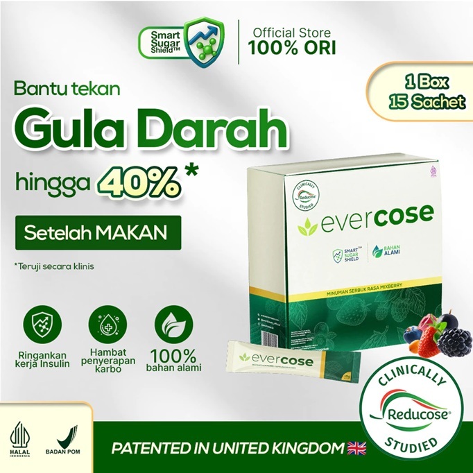Jual Evercose Smart Sugar Shield Kontrol Gula Darah - 15 Sachet ...