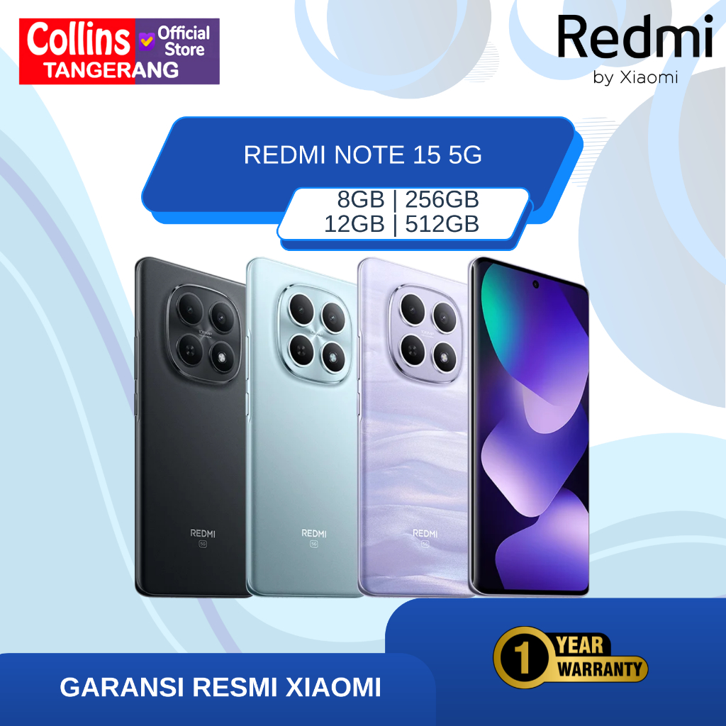 Jual Redmi Note 15 5G RAM 8GB | 512GB Garansi Resmi Xiaomi | Shopee ...