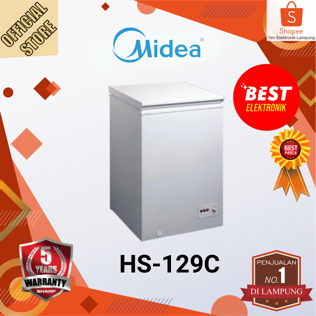 Jual Chest Freezer MIDEA HS-129C Freezer Box Lemari Pembeku 99L ...