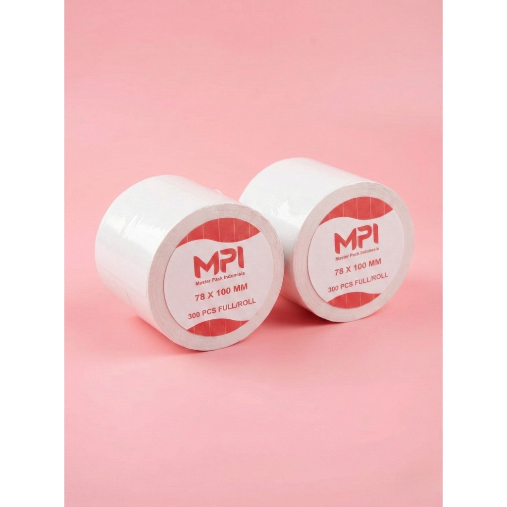 Jual LABEL THERMAL 78 X 100 KERTAS STICKER BARCODE ISI 300 PCS ROLL ...