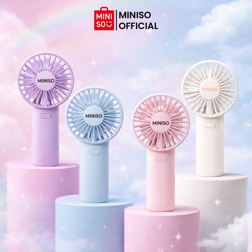 Jual MINISO Macaron Series 1200mAh Portable Handheld Fan Kipas Mini ...
