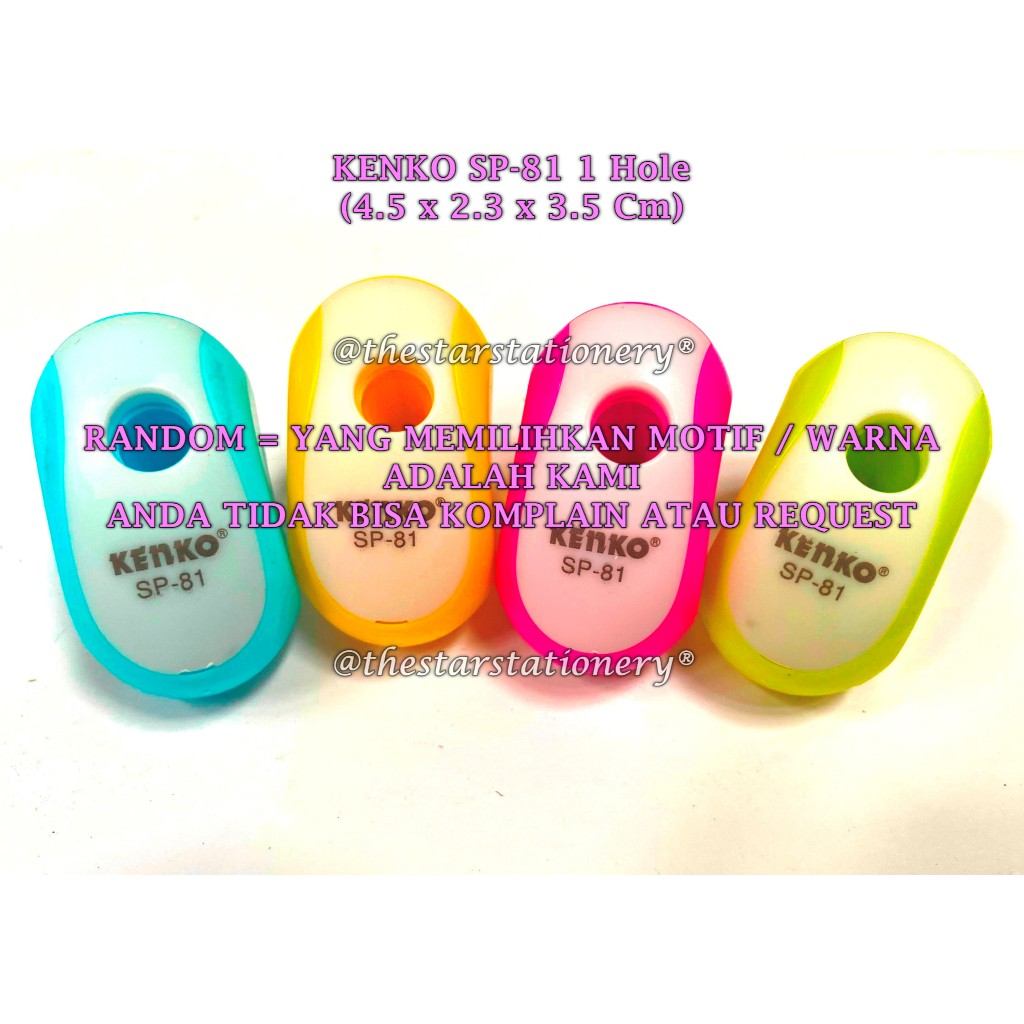 Jual (1 Biji) GROSIR Rautan KENKO SP-81 / Sharpener Kenko SP-81 ...