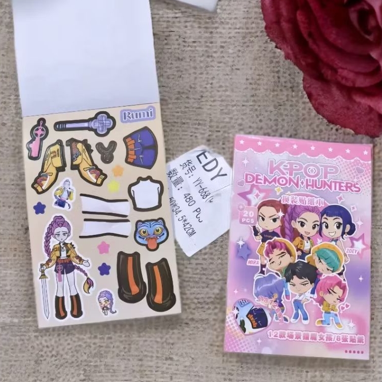 Jual KPOP DEMON HUNTERS STIKER BUKU 20 LEMBAR JUMBO KARAKTER HUNTRIX ...