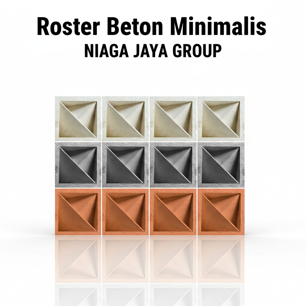 Jual Roster Beton Minimalis - Model Arow Dua Sisi, Ukuran 20 x 20 ...
