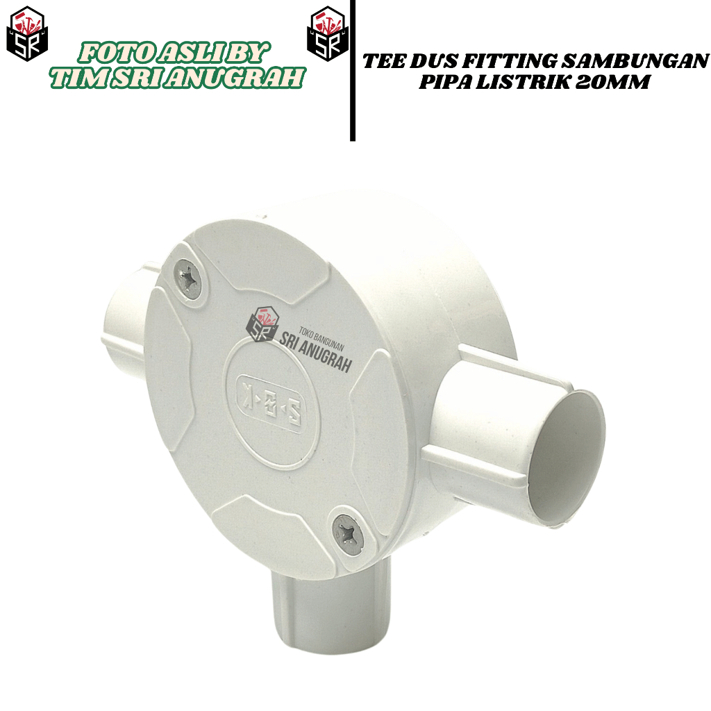 Jual Tee Dus Sambungan Listrik Cabang 3 Cabang 4 Fitting Pipa Listrik ...