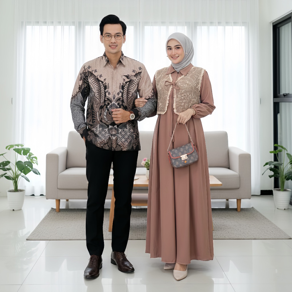 Jual Solo Batik Store - Couple Trend Sarimbit 2026 Maxi Dress Syakilla ...