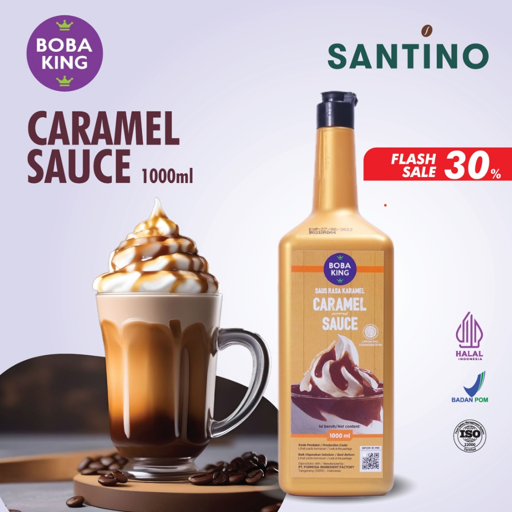 Jual Bobaking Caramel Sauce - Topping Saus Karamel 1 Liter | Shopee ...