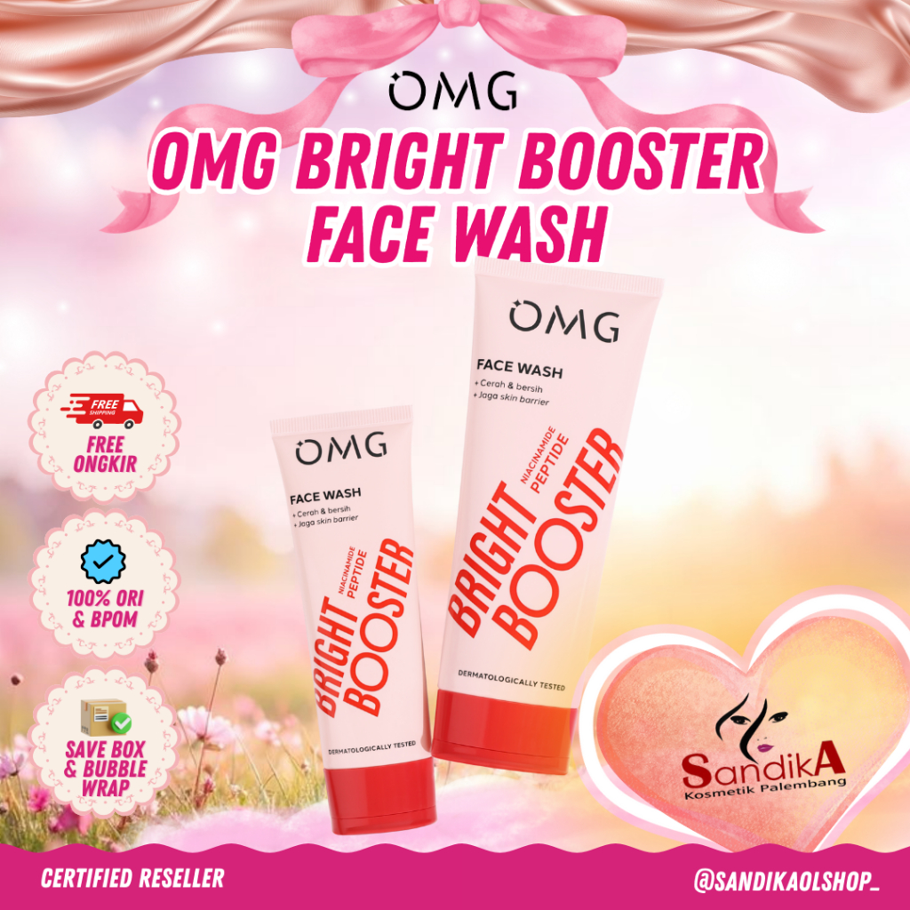 Jual OMG OH MY GLOW Bright Booster Face Wash 50 gr | Shopee Indonesia