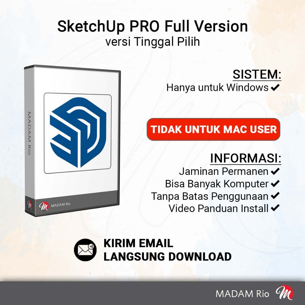 Jual SketchUp PRO Full Version - For Windows | Shopee Indonesia