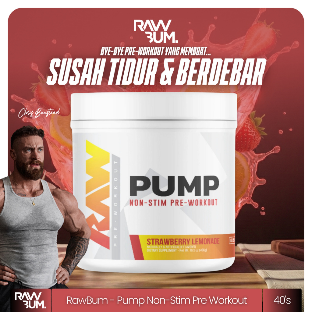 Jual CBUM Raw Pump Non Stimulant Preworkout 40 Serving 468 Gram ...