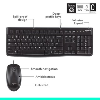 Jual Logitech MK120 Bundling Keyboard Mouse USB MK-120 MK 120 Original ...
